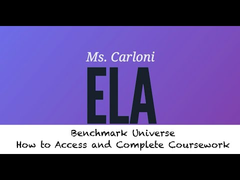 Benchmark Universe - How To Access and Complete Online Assignments ...