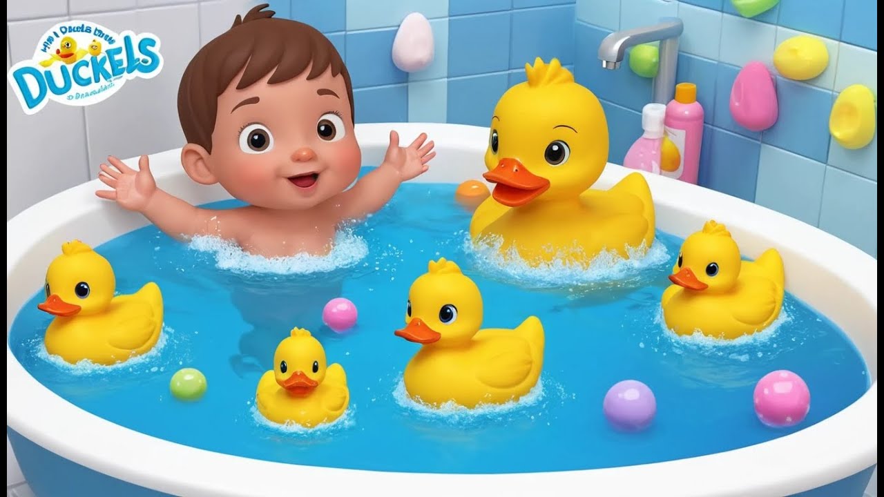Rub a Dub Duckies in the Tub | Fun Bath Time Nursery Rhyme for Kids ...