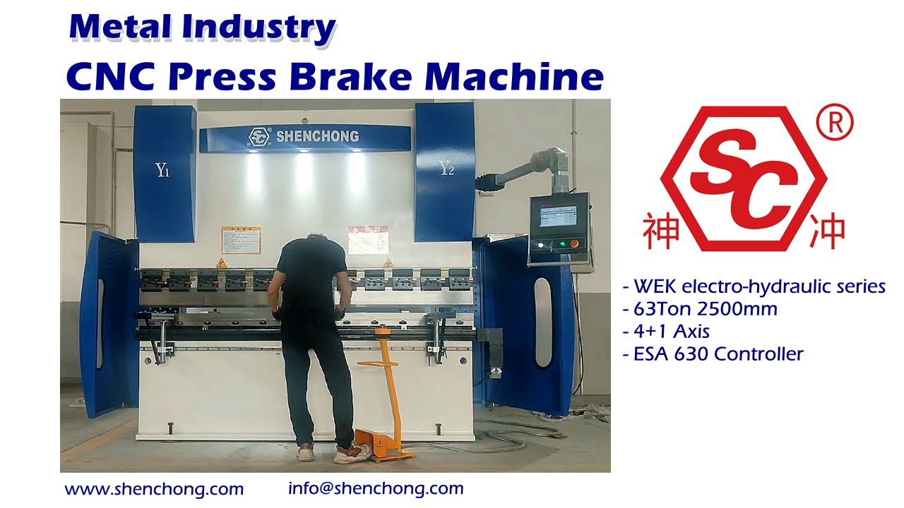 Metal Industry Bending Machine CNC Press Brake 63Ton - YouTube