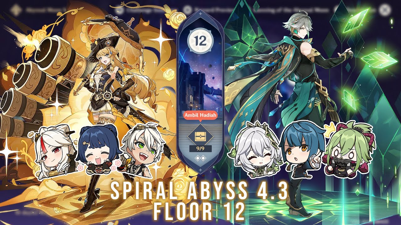 NAVIA C0 The Unforged x Alhaitham C0R1 Hyperbloom Spiral Abyss Floor 12 ...