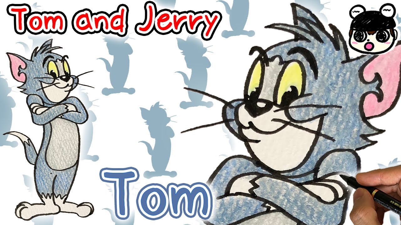 [Tom and Jerry] How to draw Tom | step by step - YouTube
