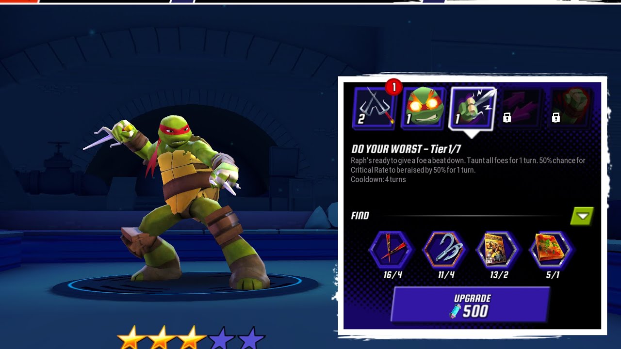 Unlocking Raphael in TMNT Legends - YouTube