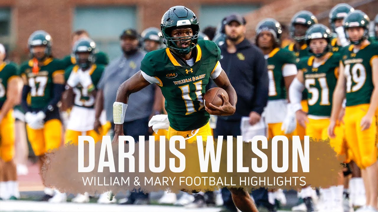 Darius Wilson William & Mary Football Quarterback Highlights | 2022 ...