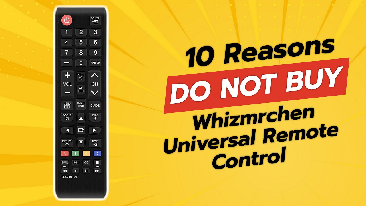 STOP! Don’t Buy Whizmrchen Universal Remote Control Before Watching ...