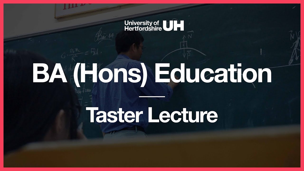BA (Hons) Education - Taster Session - Thinking About Education - YouTube