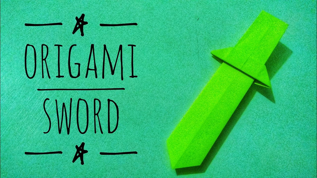 Paper Sword - How to make origami easy sword. - YouTube