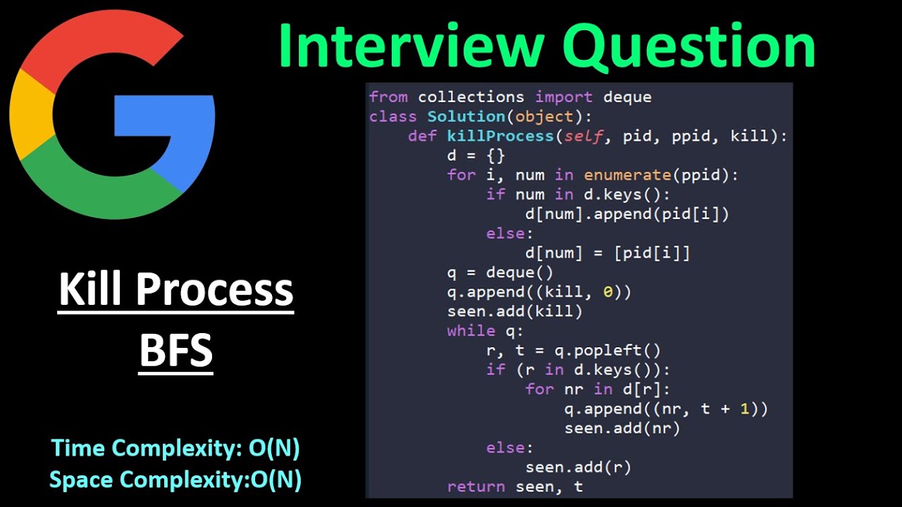 Kill Process BFS Python YouTube