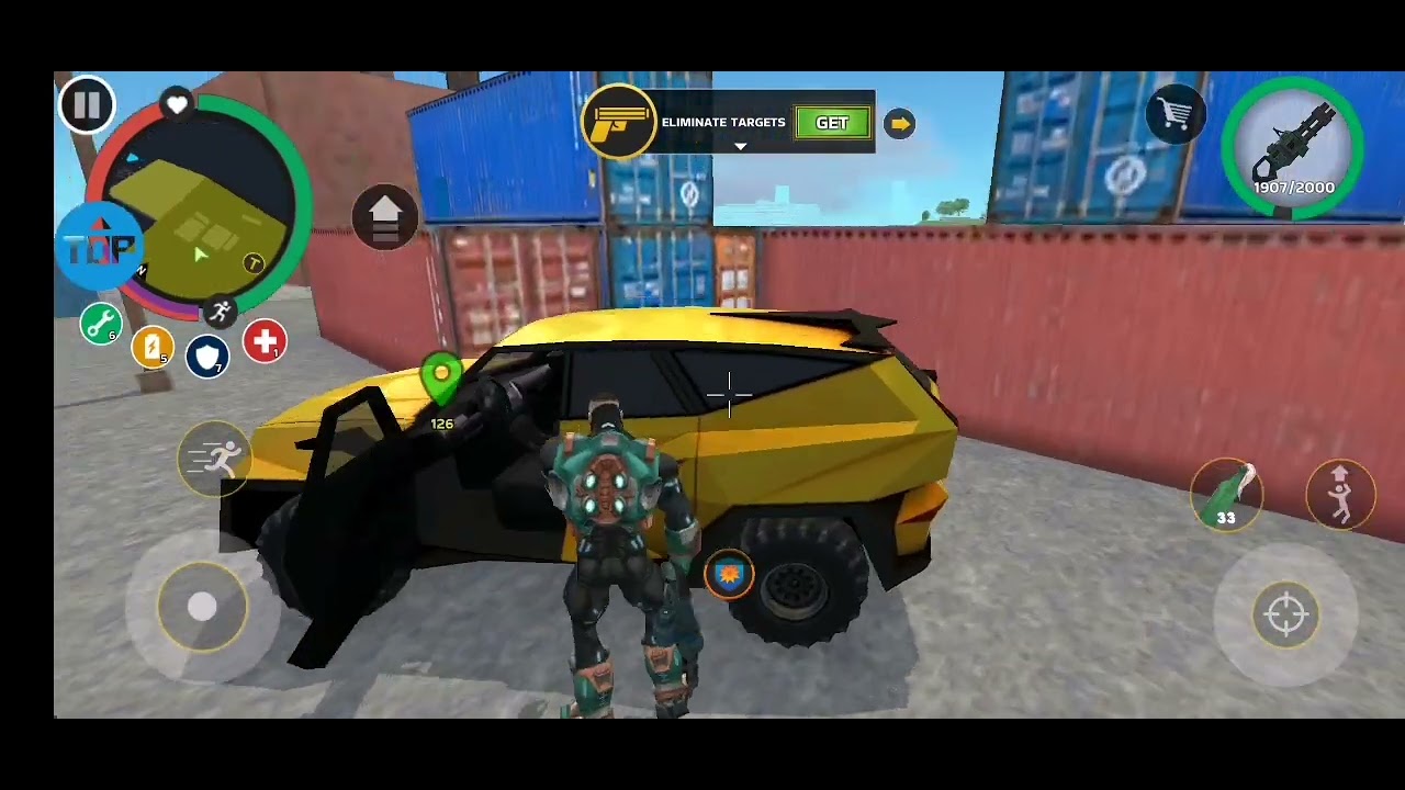 rope hero boss fight part1 - YouTube