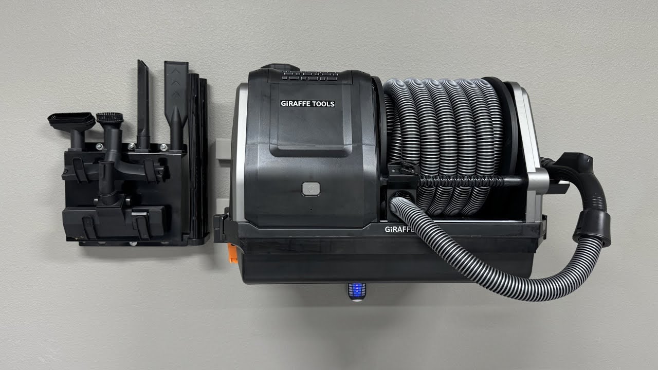 Giraffe Tools Grandstorm Retractable Vacuum Cleaner Install and Review ...