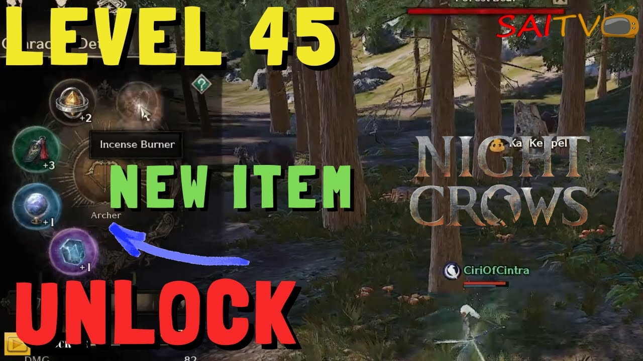 UNLOCK NEW ITEM @LVL 45 | NIGHT CROWS GLOBAL | FREE TO PLAY TIPS ONLY ...