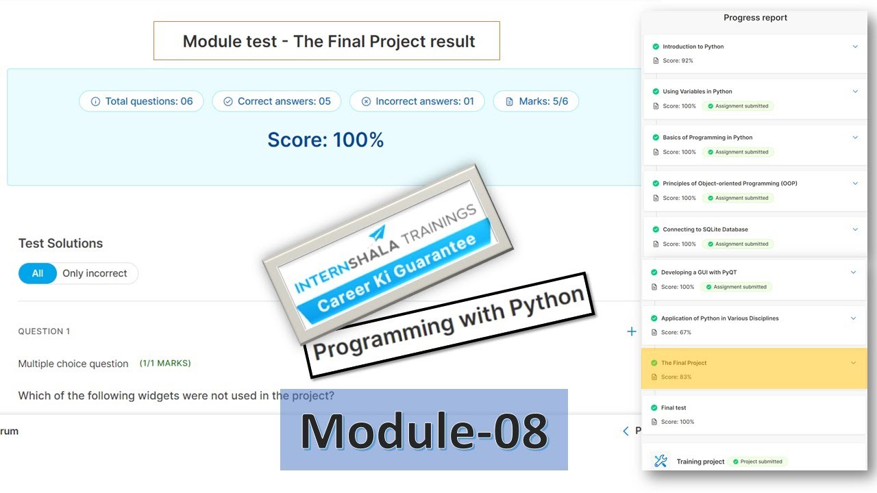Programming with Python Module 8 The Final Project Solutions ... Programming with Python Module 8 The Final Project Solutions ...