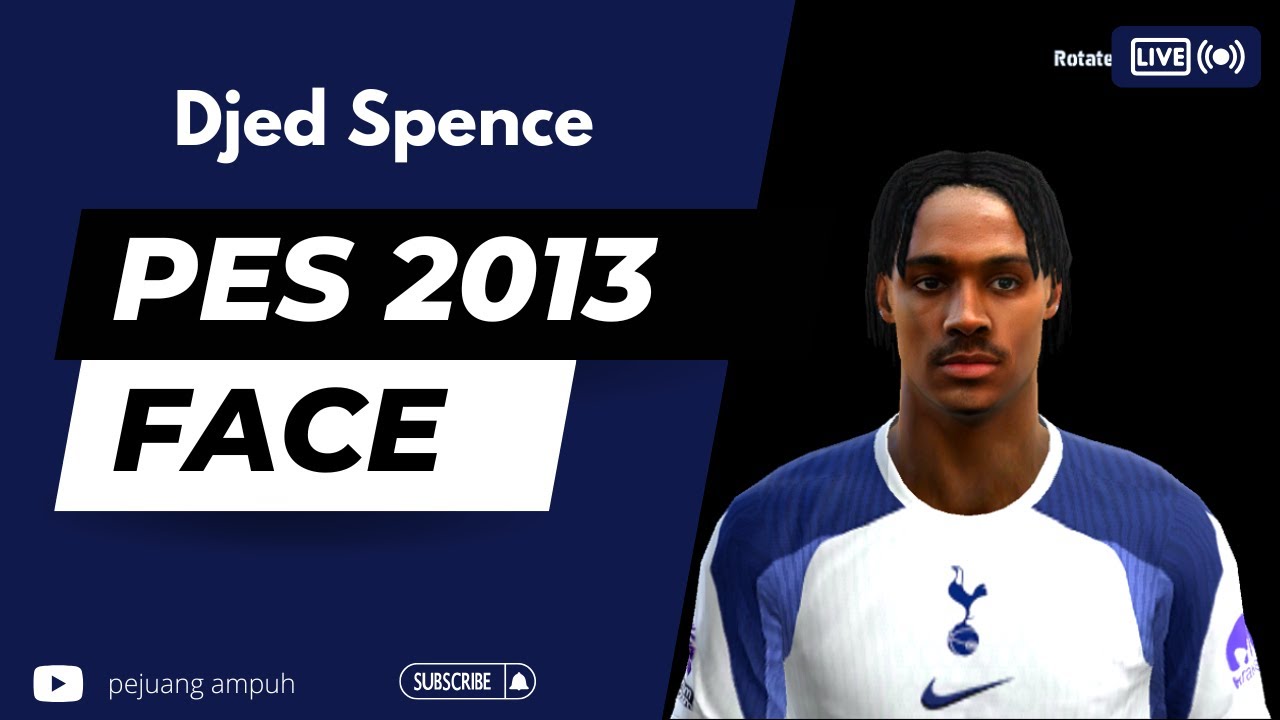 PES 2013 Djed Spence Face - YouTube