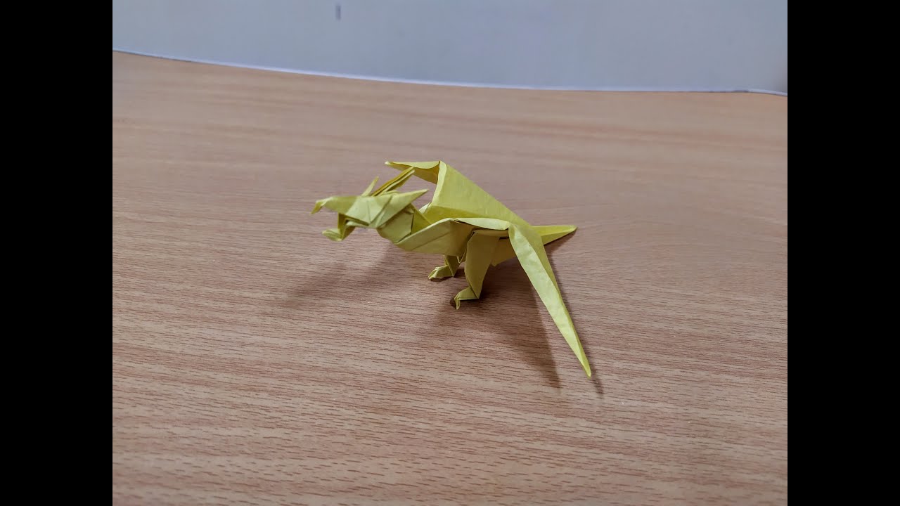 How To Make Origami Wyvern - Origami Dragon - YouTube