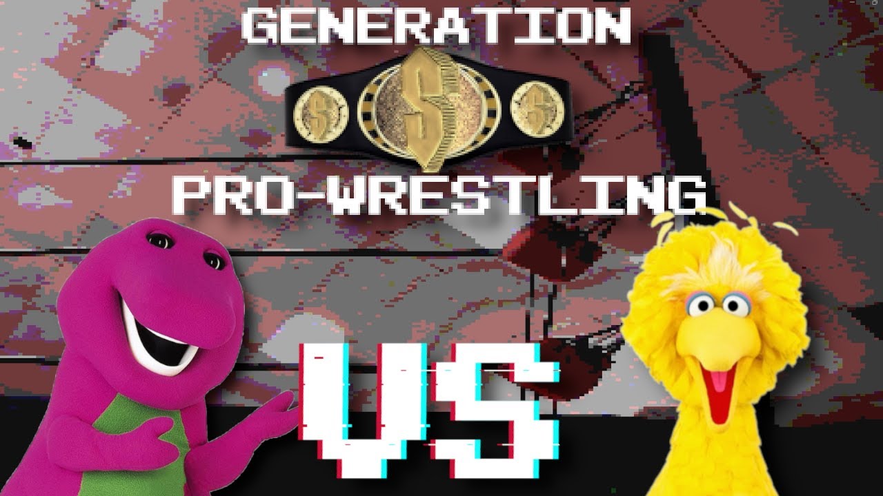 Big Bird vs Barney - Generation 'S' Pro-Wrestling - YouTube