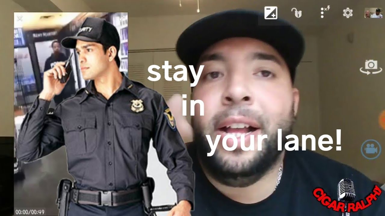 Security guard goes to far (top flight) - YouTube
