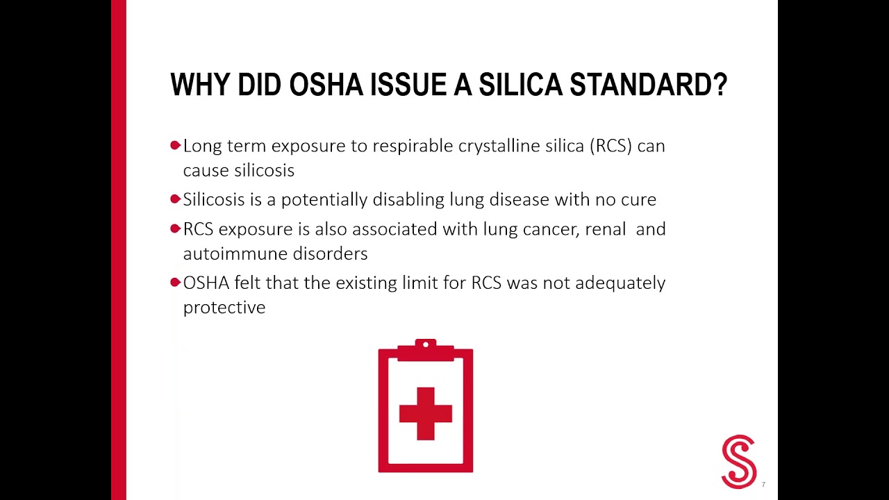 OSHA's New Silica Standard Webinar: What Contractors Need to Know - YouTube