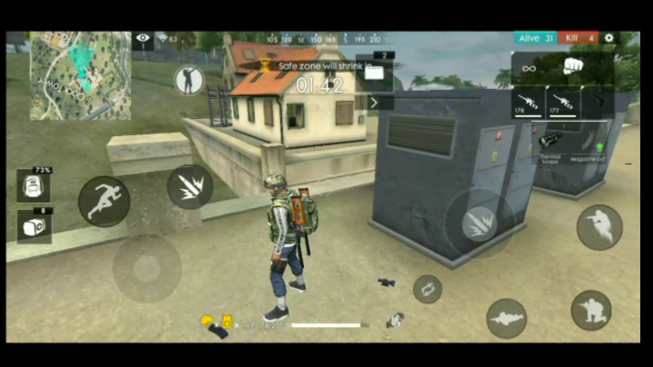 ONLY VSS GUN CHALLENGE IN FREE FIRE // DEEP DEY - YouTube