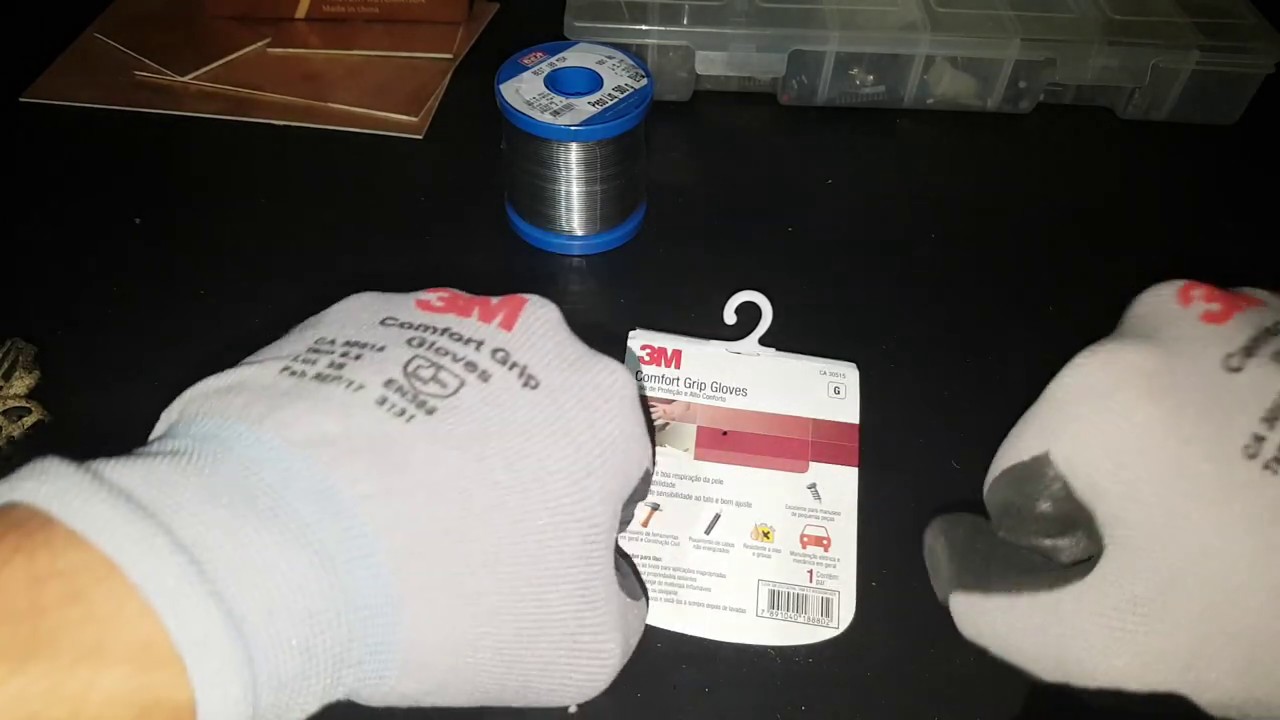 Unboxing Luvas Comfort Grip 3M e Estanho - YouTube