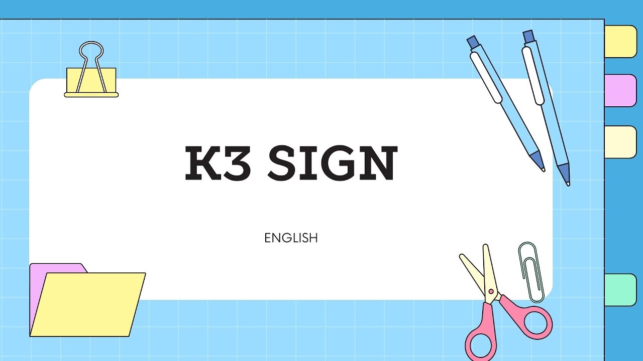 K3 SIGN - YouTube