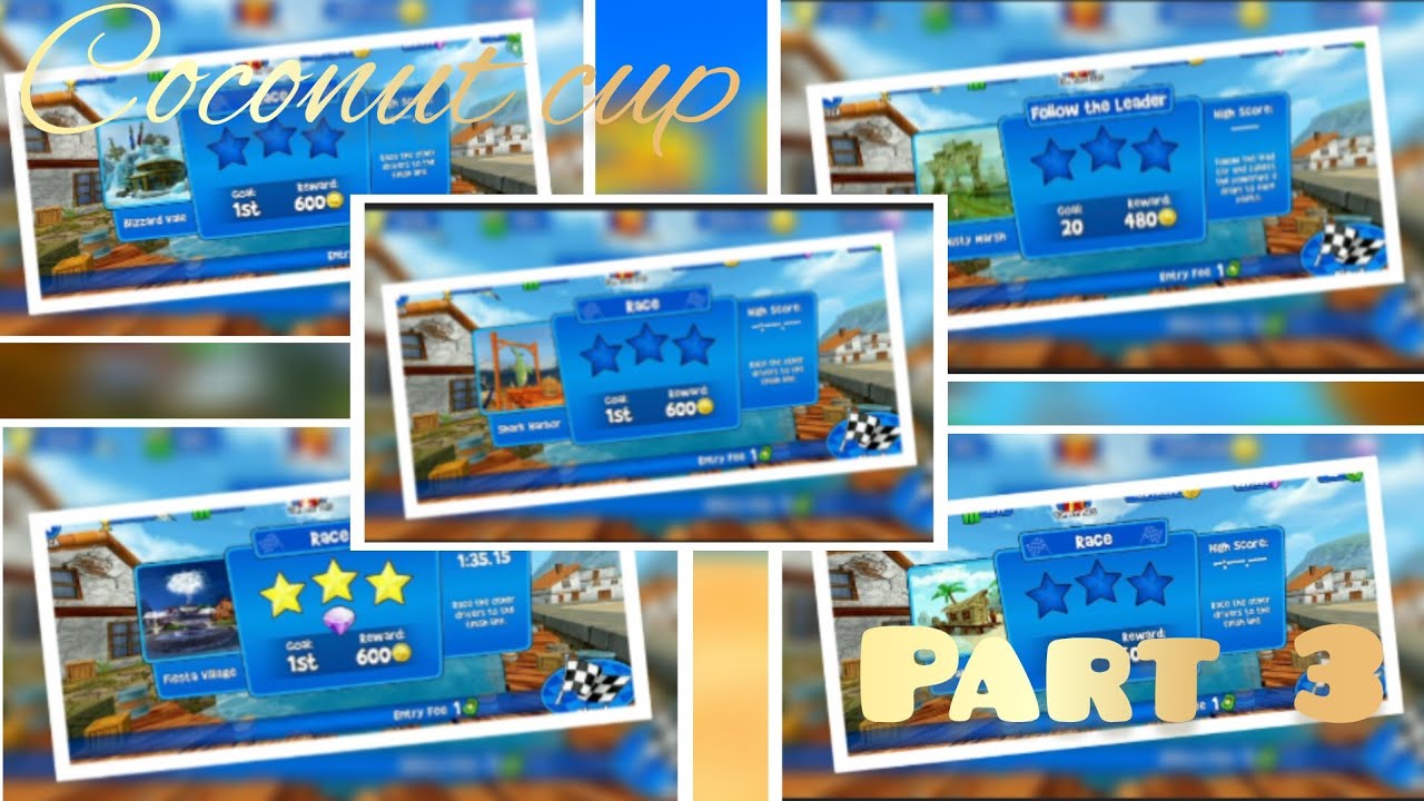 beach buggy racing gameplay 🎯| part 5 | bb racing 1 | chapter 2-coconut ...