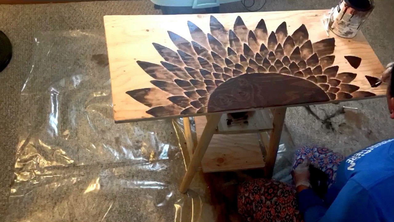 Sunflower Side Table - YouTube