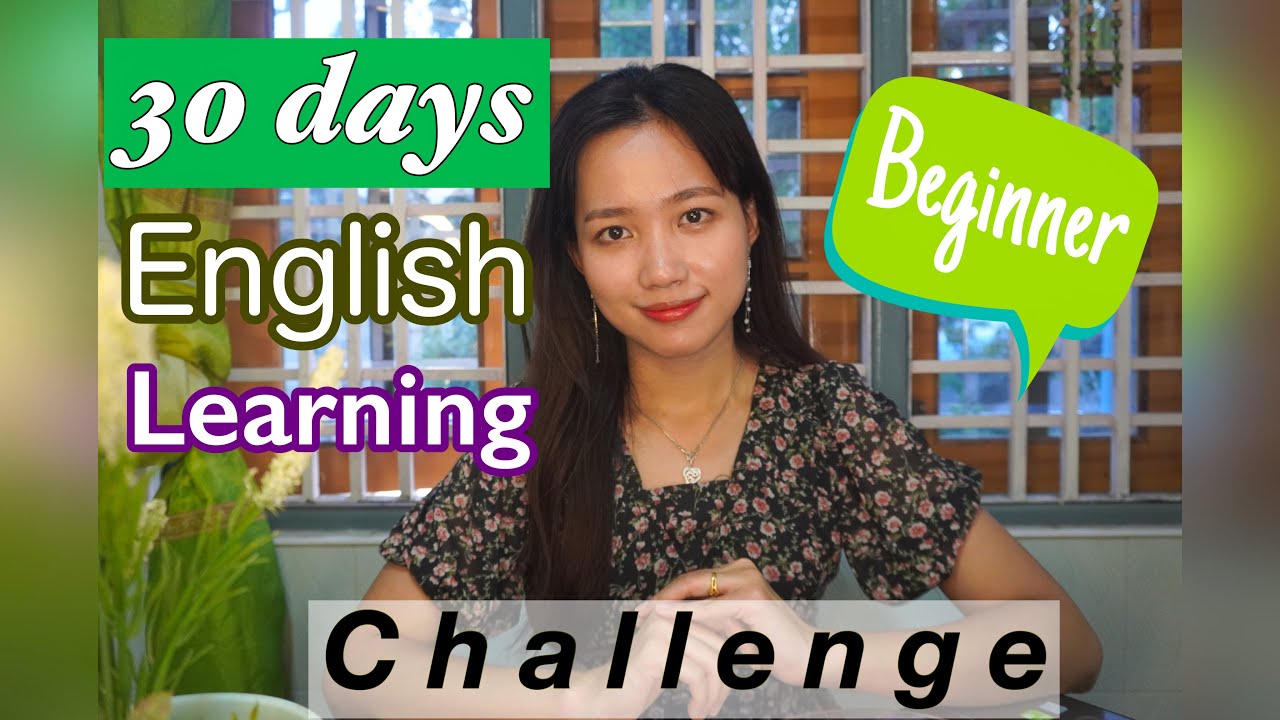 30 days English Learning Challenge for pure beginners!! - YouTube