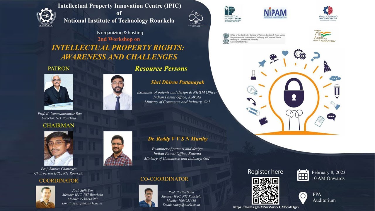 Inauguration event of 2nd. Workshop on "INTELLECTUAL PROPERTY RIGHTS ...