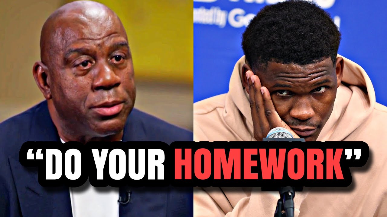 Magic Johnson SCHOOLS ANTHONY EDWARDS ON NBA HISTORY - YouTube