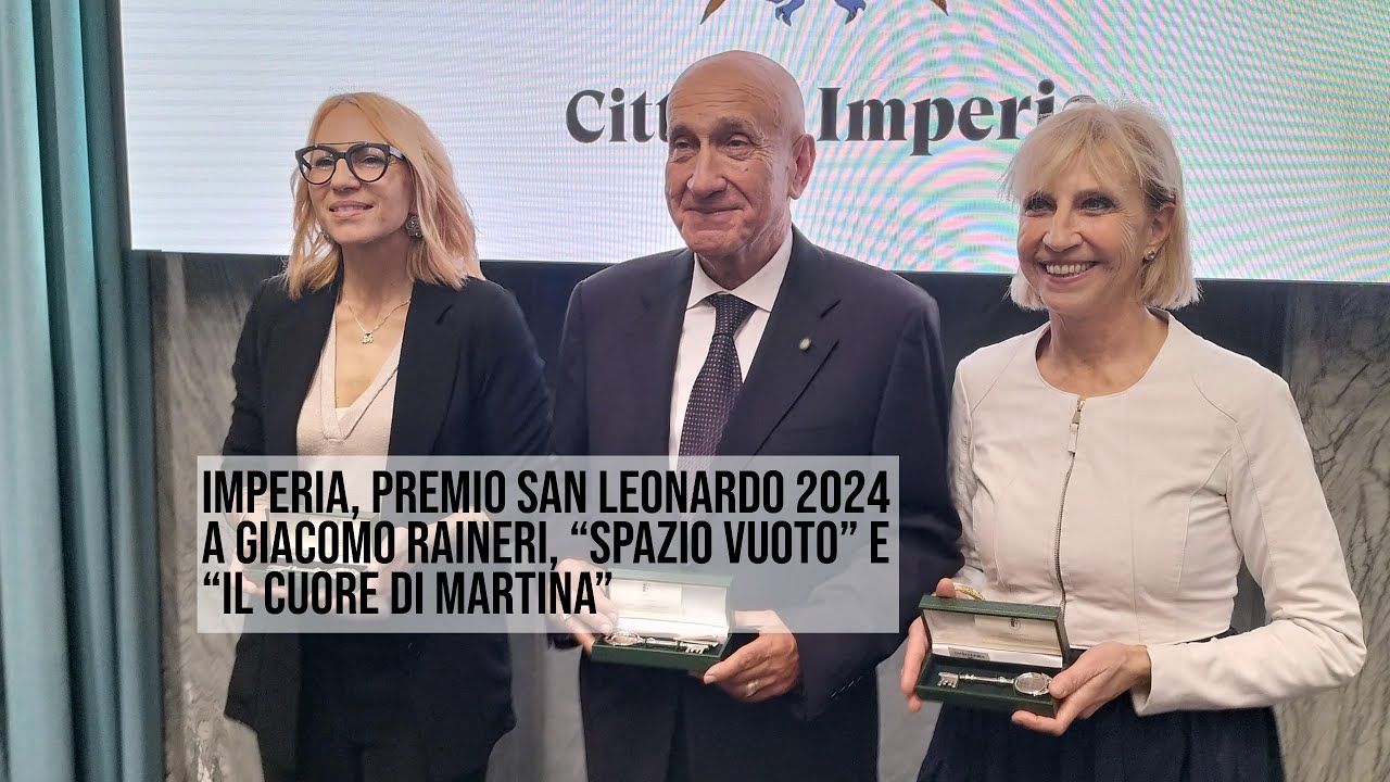 Imperia, Premio San Leonardo 2024 a Giacomo Raineri, “Spazio Vuoto” e ...