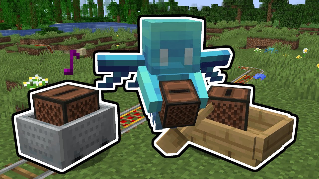 Making Minecraft Jukeboxes Portable in the Dumbest Ways... - YouTube