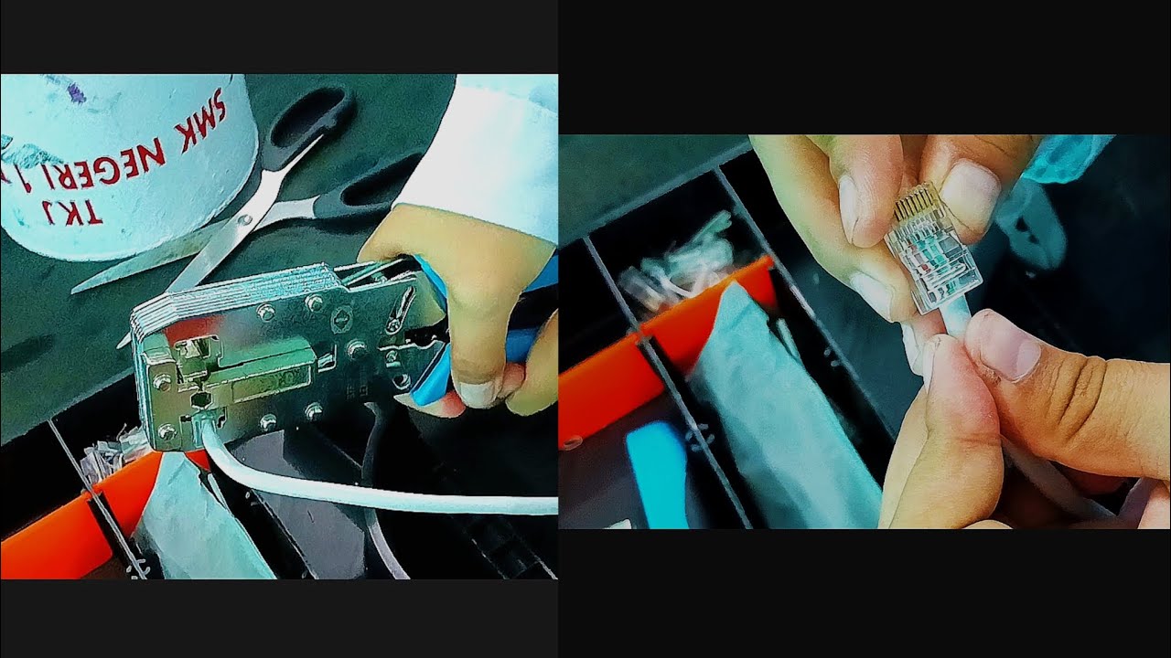Cara Crimping kabel UTP LAN RJ 45 Straight, mudah dan gampang! - YouTube