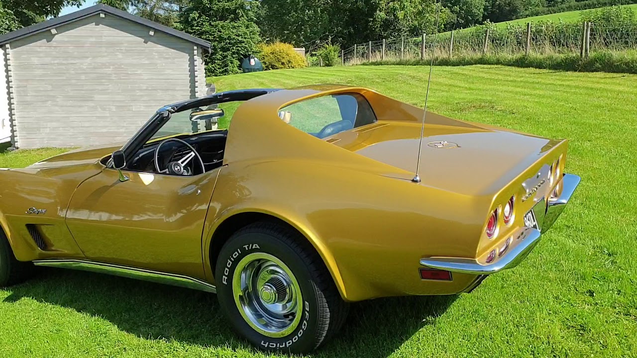 1973 Gold Corvette - YouTube