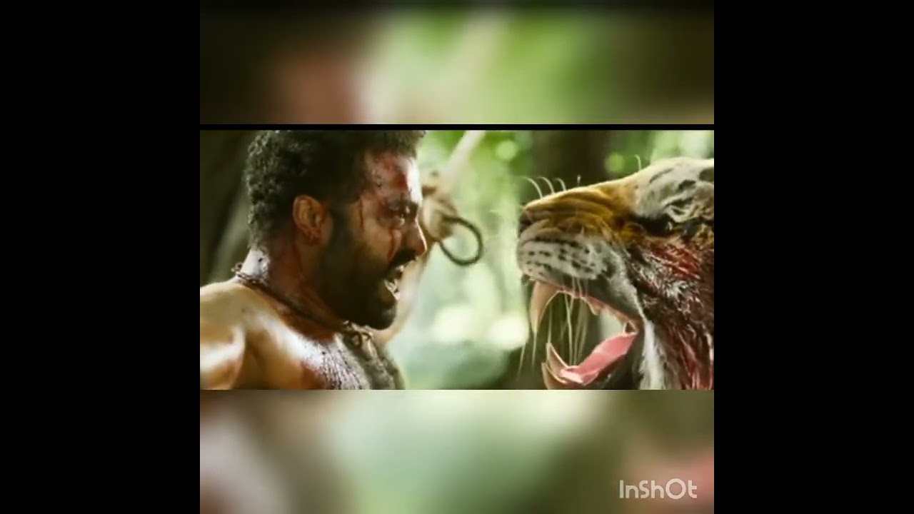 The movie (RRR) Tiger 🐯🐅 attack NTR - YouTube
