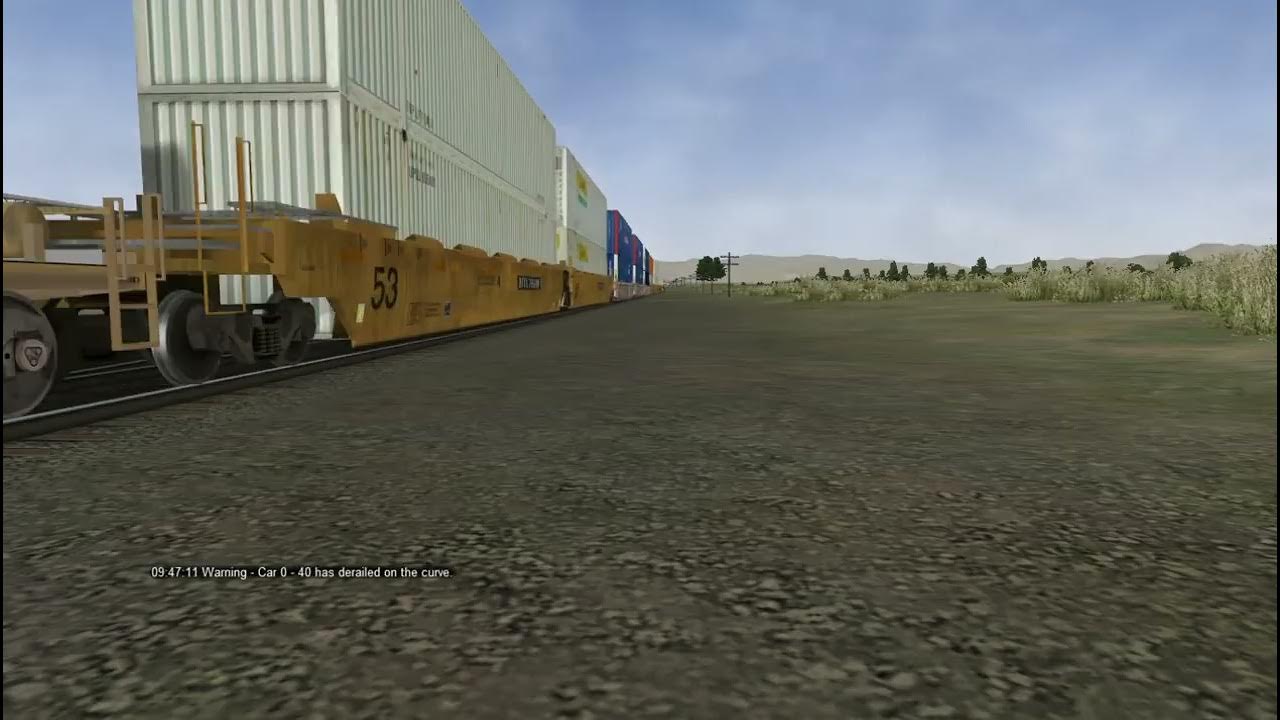 ORTS: High Speed UP C45ACCTE #7357 EB IG4TA-01 At Wellington, UT - YouTube