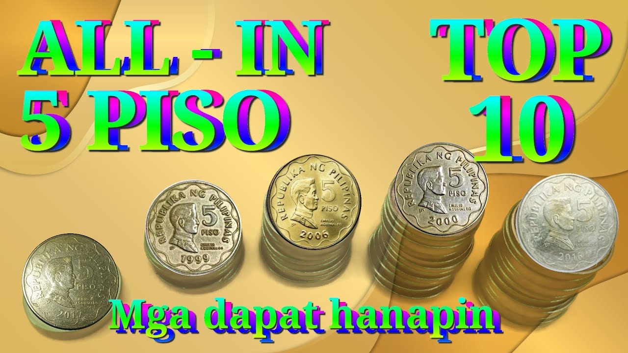 Top 10 ng 5 piso BSP series - YouTube