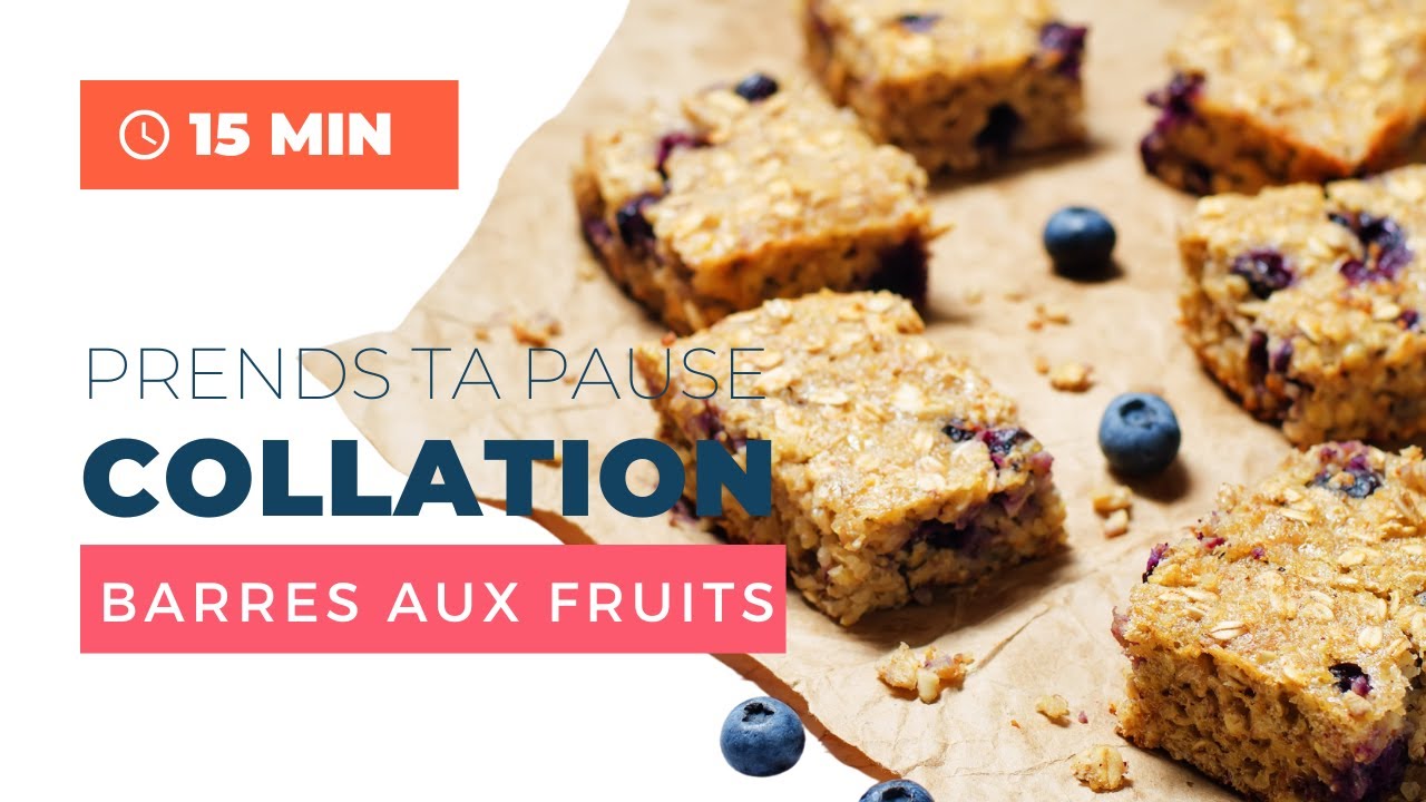 Collation de barres aux fruits - Prends ta pause avec Constance - YouTube
