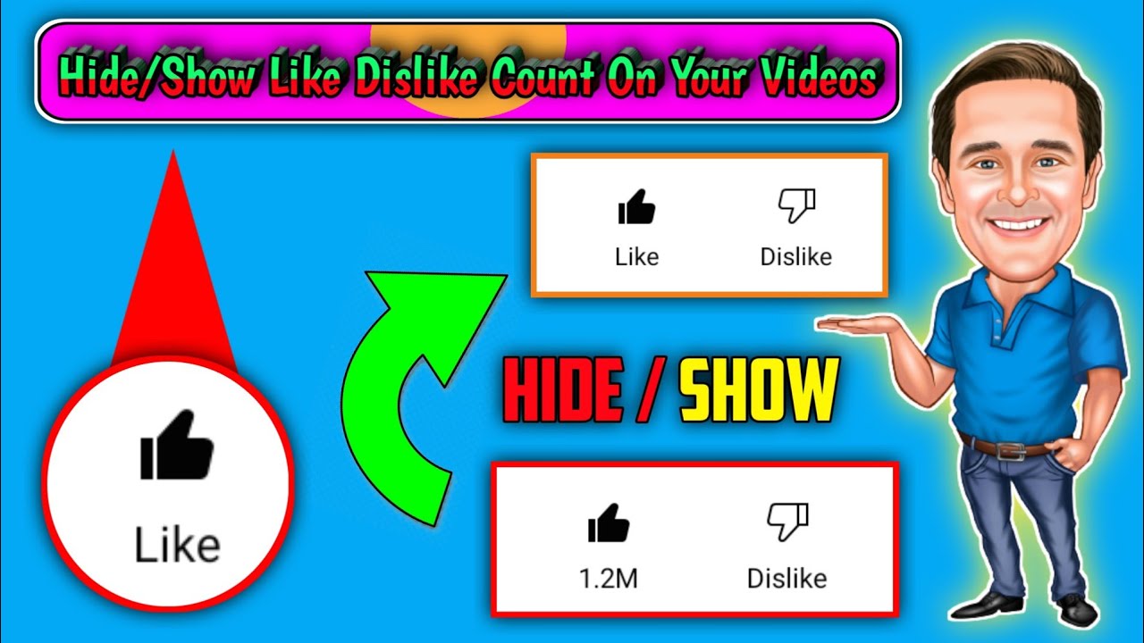 How to Hide Like and Dislike on Your YouTube Videos || Hide / Show Like ...