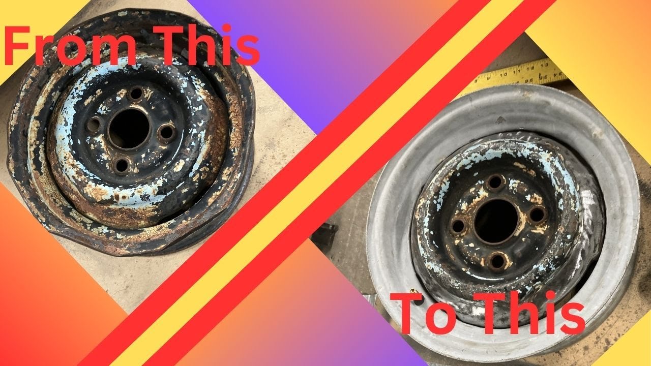 Repairing A Bent Trailer Rim - YouTube