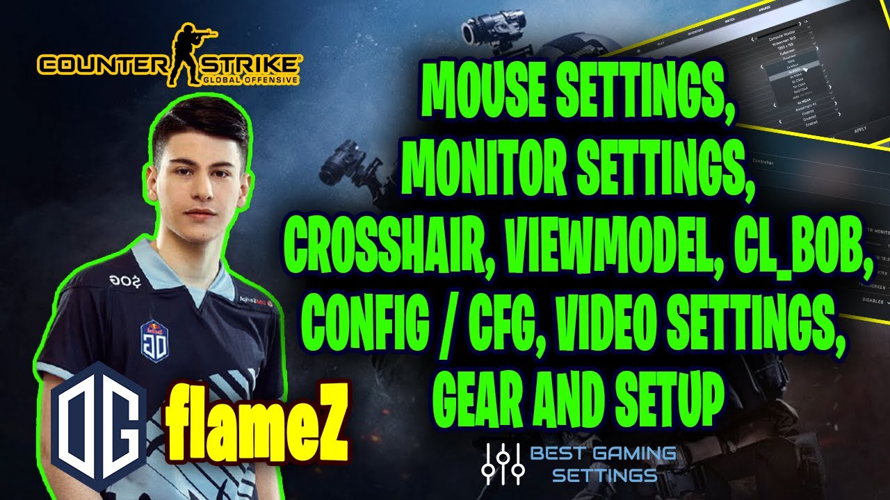 OG flameZ CSGO Settings, Monitor Settings, Crosshair, Viewmodel, Gear ...