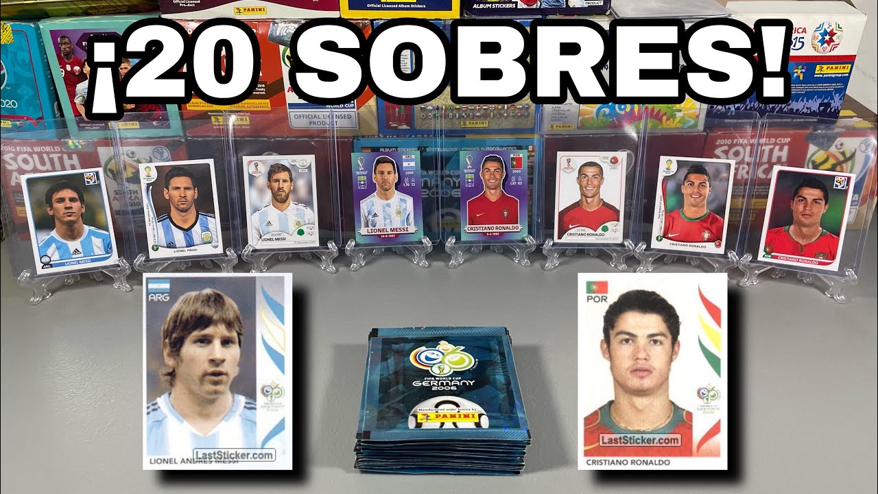 ¡BUSCANDO AL BICHO Y A MESSI EN 20 SOBRES DE SU PRIMER MUNDIAL! - YouTube