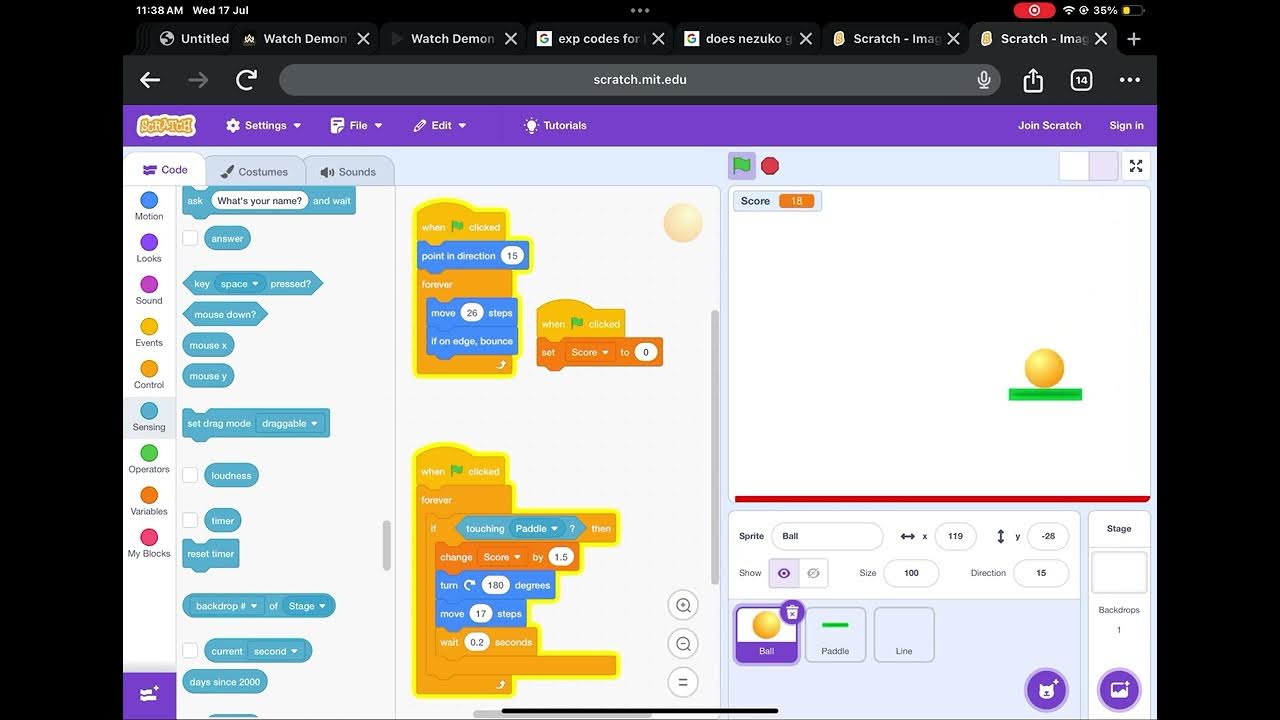 HOW TO MAKE A PING PONG GAME IN SCRATCH - YouTube