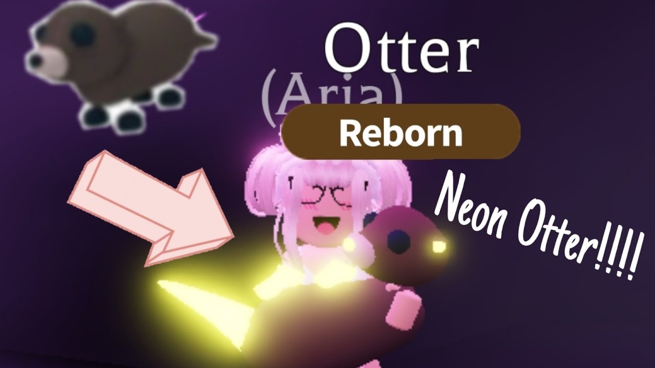 Adopt me! | MAKING NEON OTTER | roblox - YouTube