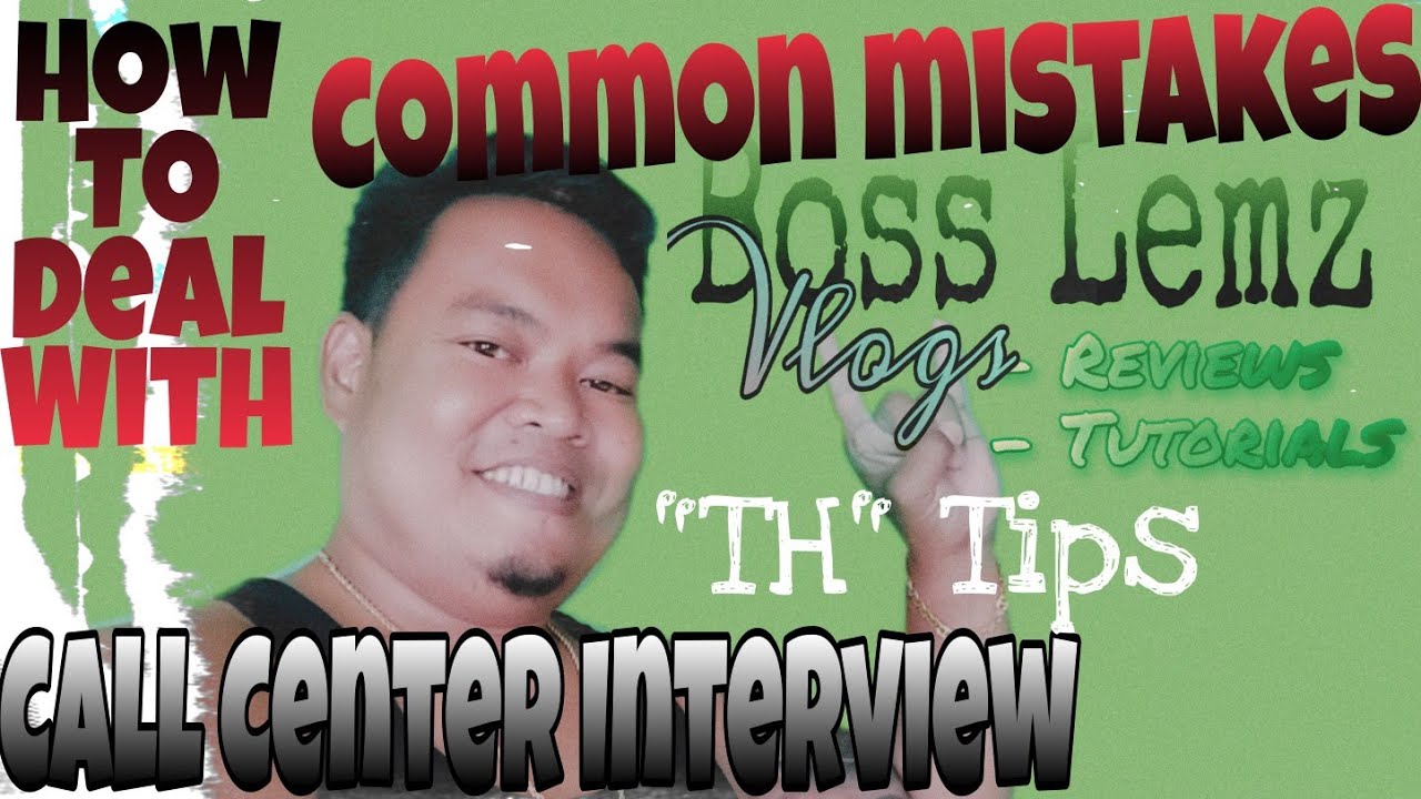 Common mistakes in call center interview - YouTube