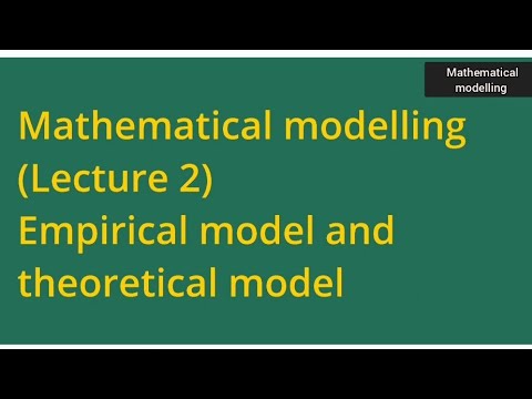 mathematical modelling : Empirical model and theoretical model (lecture ...