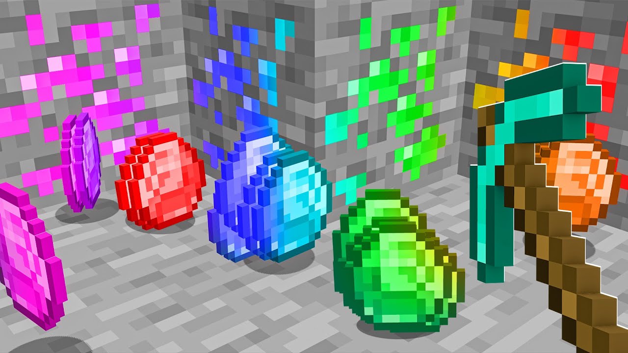 Minecraft MAIS j'ai des NOUVEAUX MINERAIS ! - YouTube