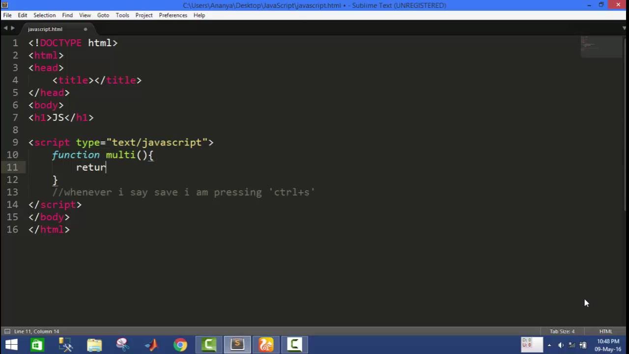 Bangla JavaScript beginner tutorial 05 (Function: multiple parameter, return value) - YouTube