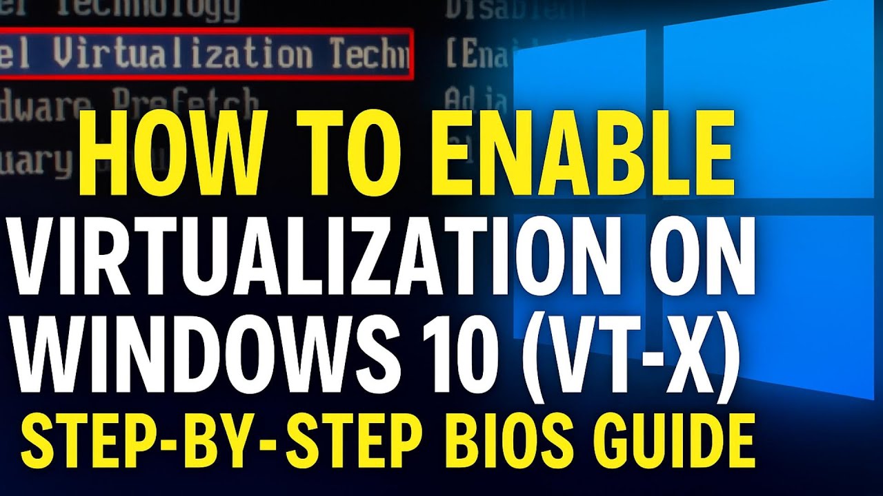 How to Enable Virtualization on Windows 10 (VT-X) | Urdu/Hindi - YouTube