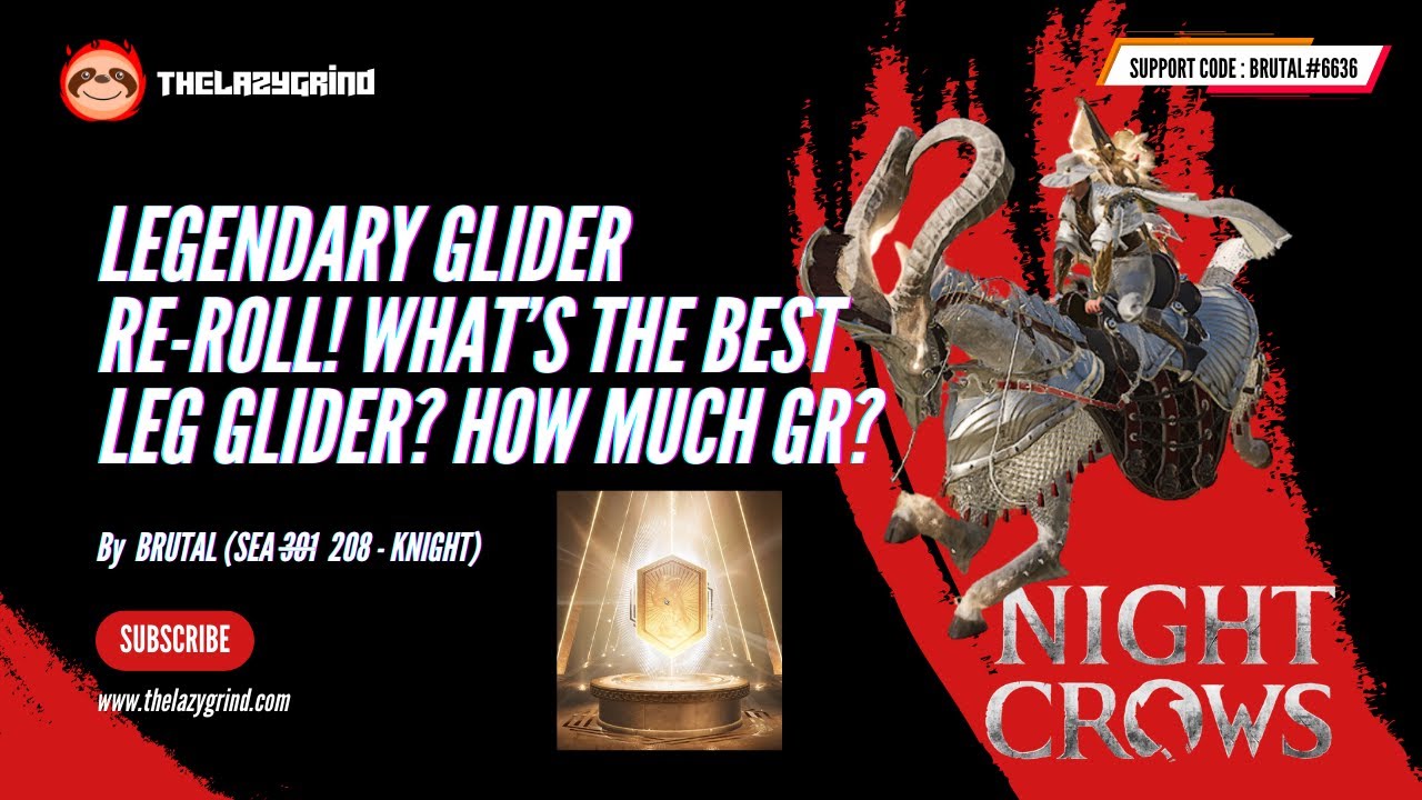 Legendary Glider Re-roll! What’s the Best Leg Glider? How much GR ...