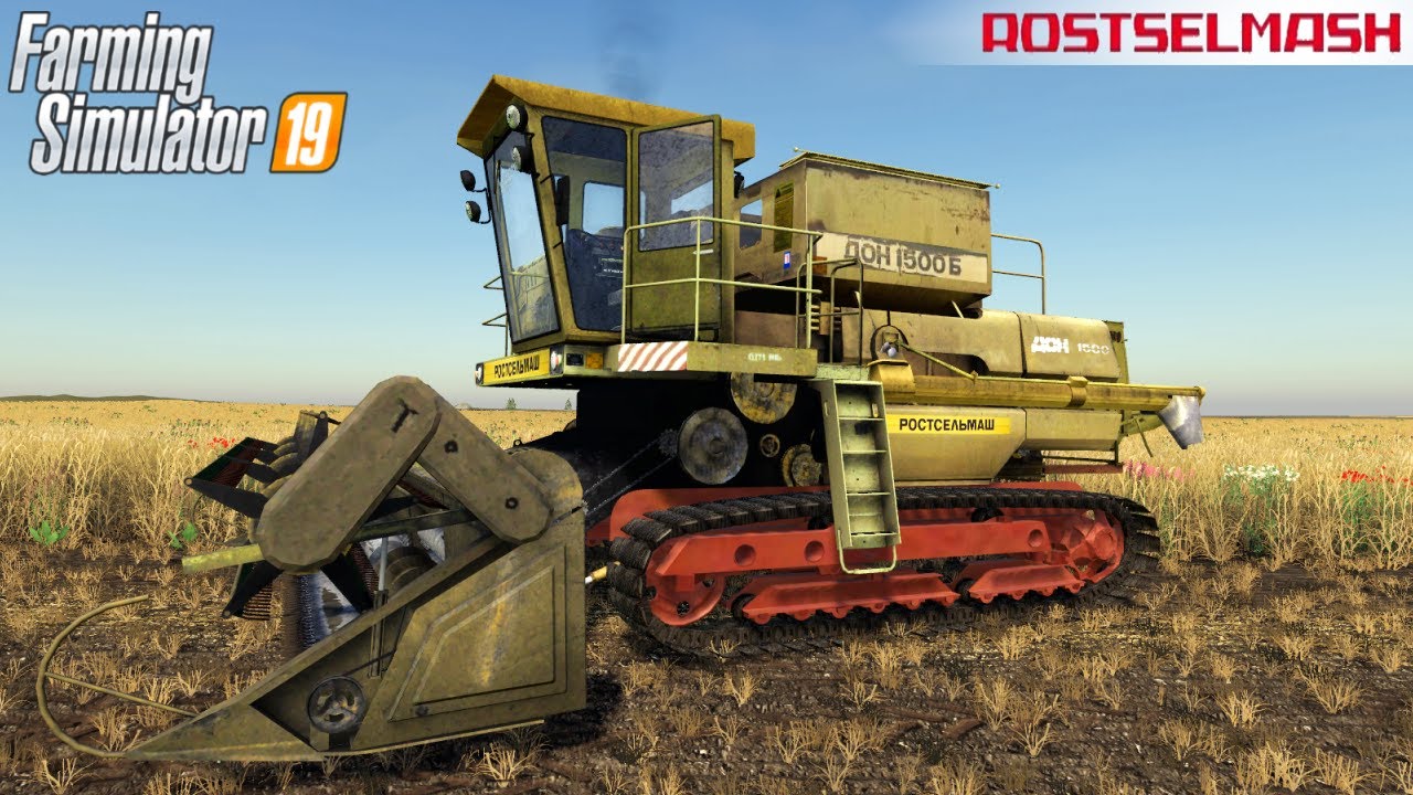 Farming Simulator 19 - DON 1500B KP Rusty Crawler Combine Harvesting ...