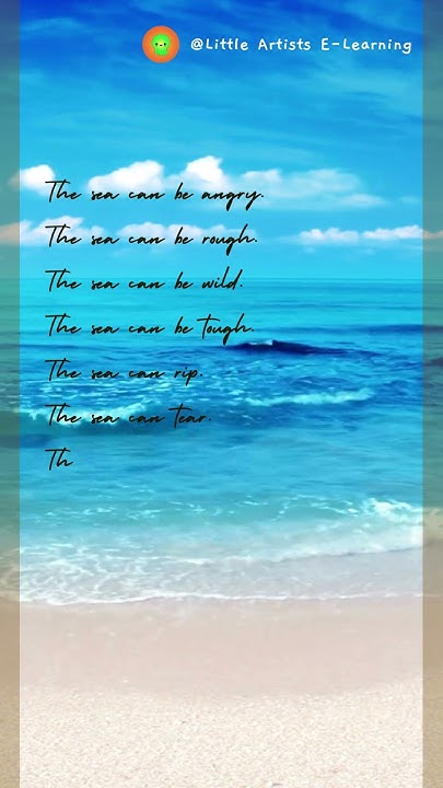 The Sea- short poem for kids - YouTube